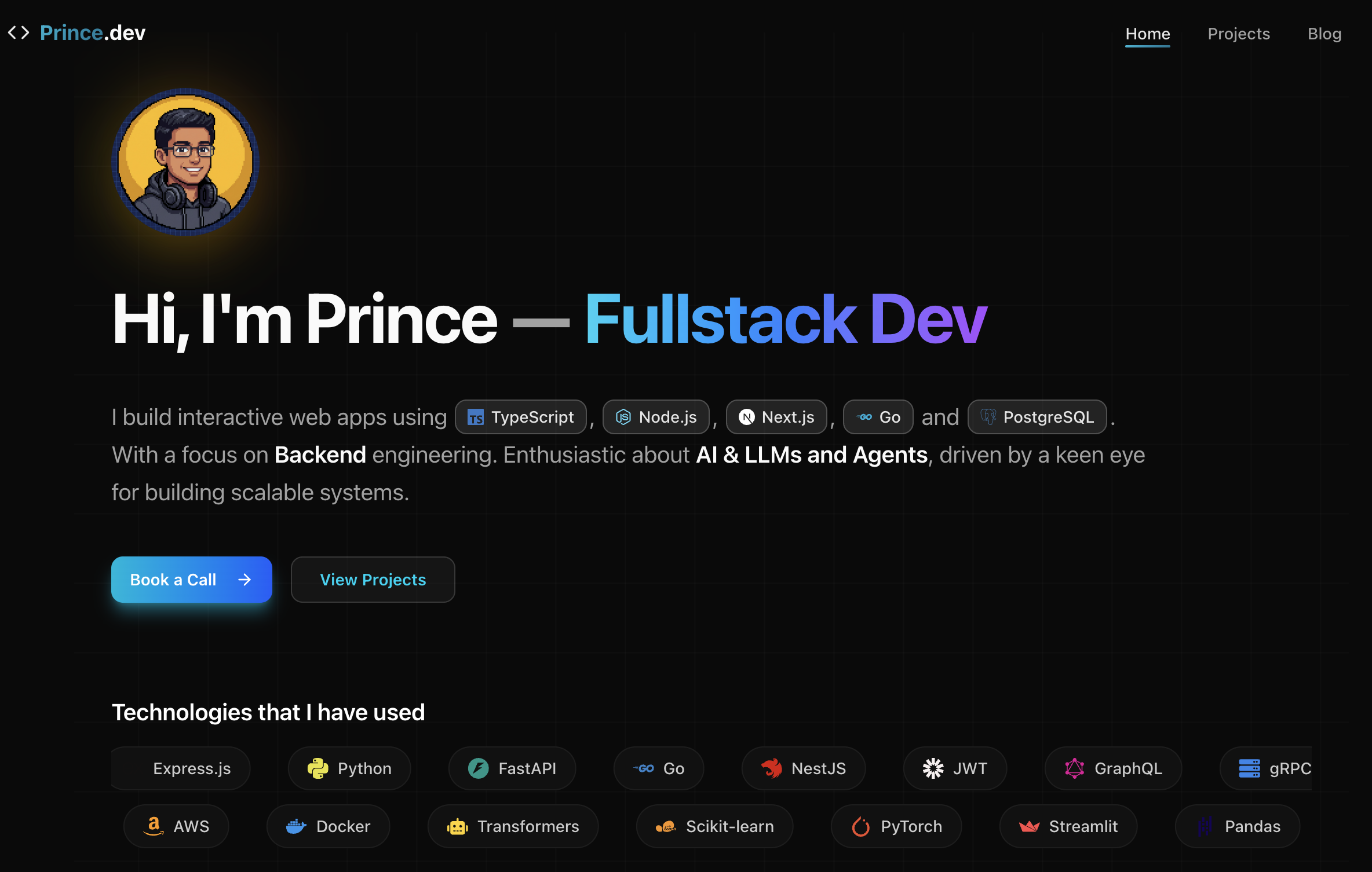 Prince Pal | Full Stack Developer & AI Engineer